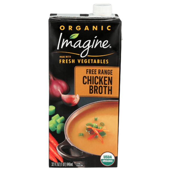 Imagine Foods Organic Free Range Chicken Broth 32 fl oz - Walmart.com