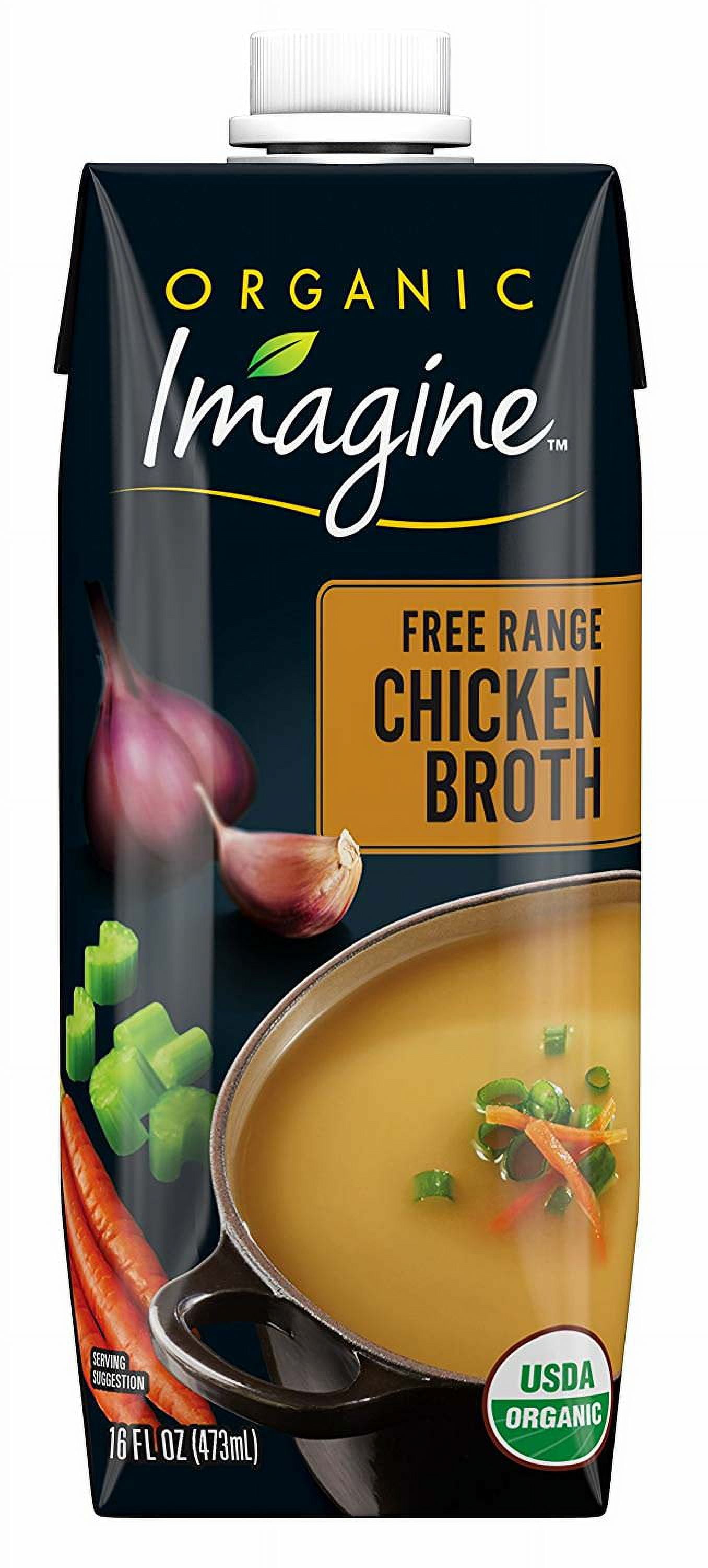 Imagine Organic Free Range Chicken Broth, 16 Fl Oz - Walmart.com