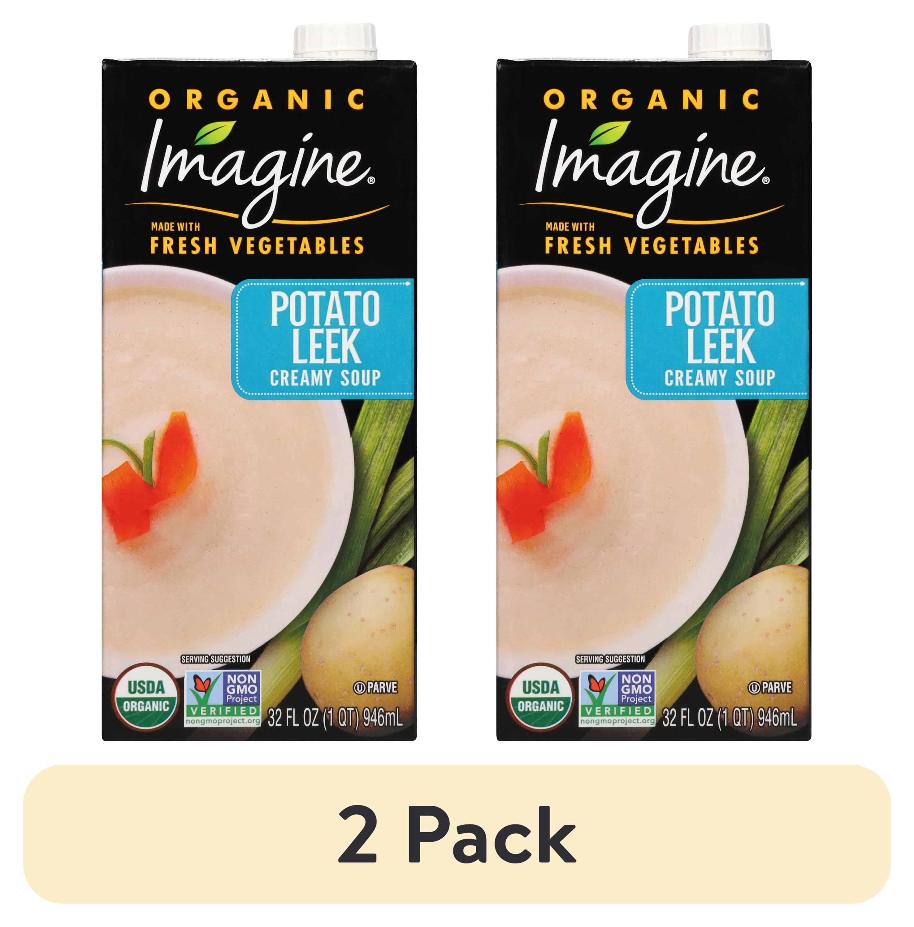 (2 pack) Imagine Organic Gluten-Free Creamy Potato Leek Soup, 32 fl oz ...