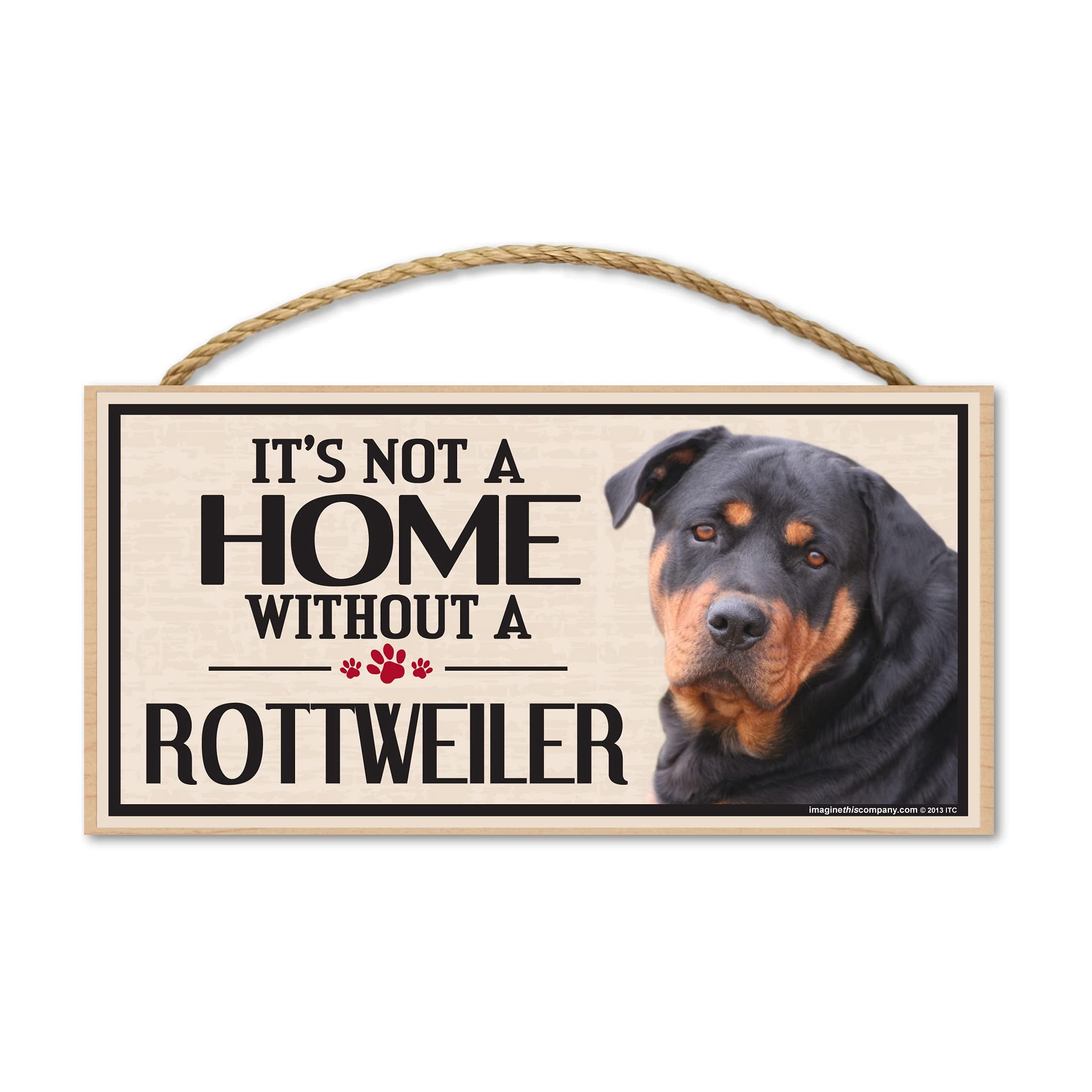 Imagine This Wood Sign for Rottweiler Dog Breeds - Walmart.com