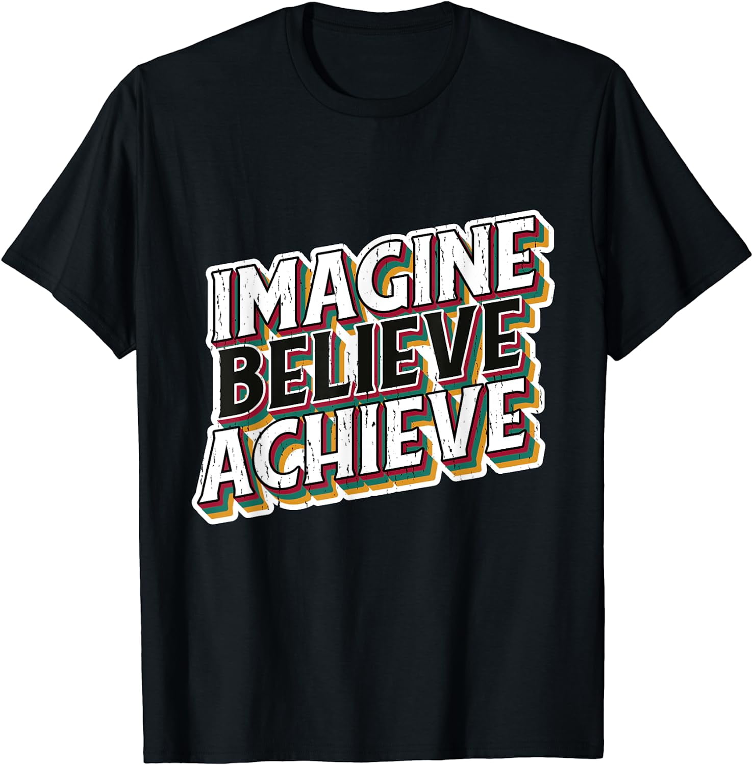 Imagine believe achive inspiration store motif graphic desig T-Shirt ...