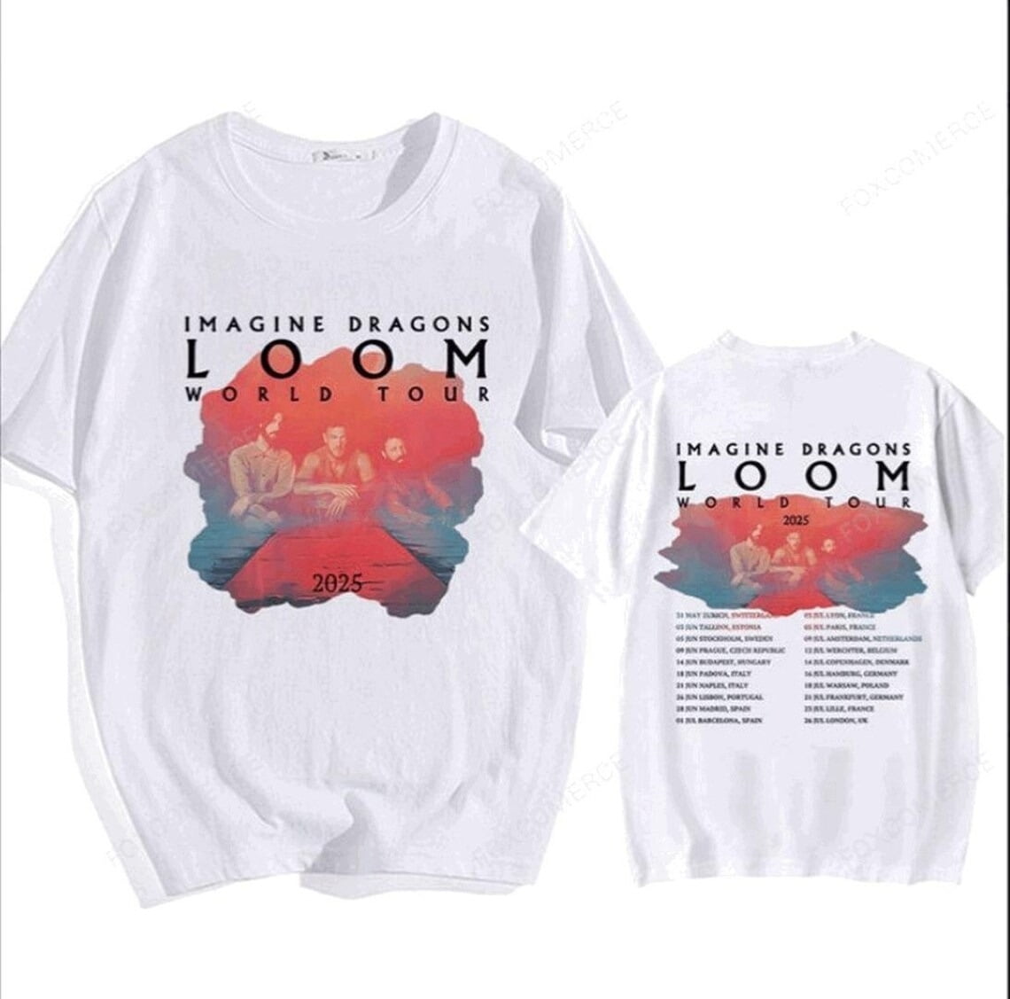 Imagineeee Dragonssss Loom Tour 2025 T-Shirt Cotton Music Tour Tee ...