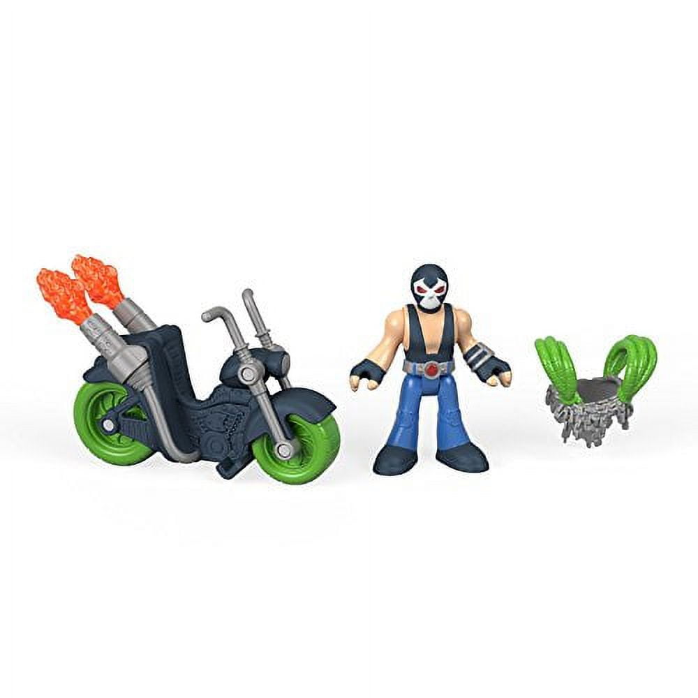 Imaginext DC Super Friends Bane & Motorcycle Action Figure Set, Ages 3 ...