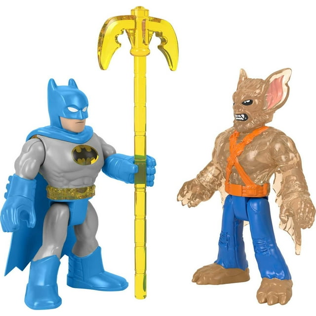 Imaginext DC Super Friends Batman Figure Set with Man-Bat and Accessory ...