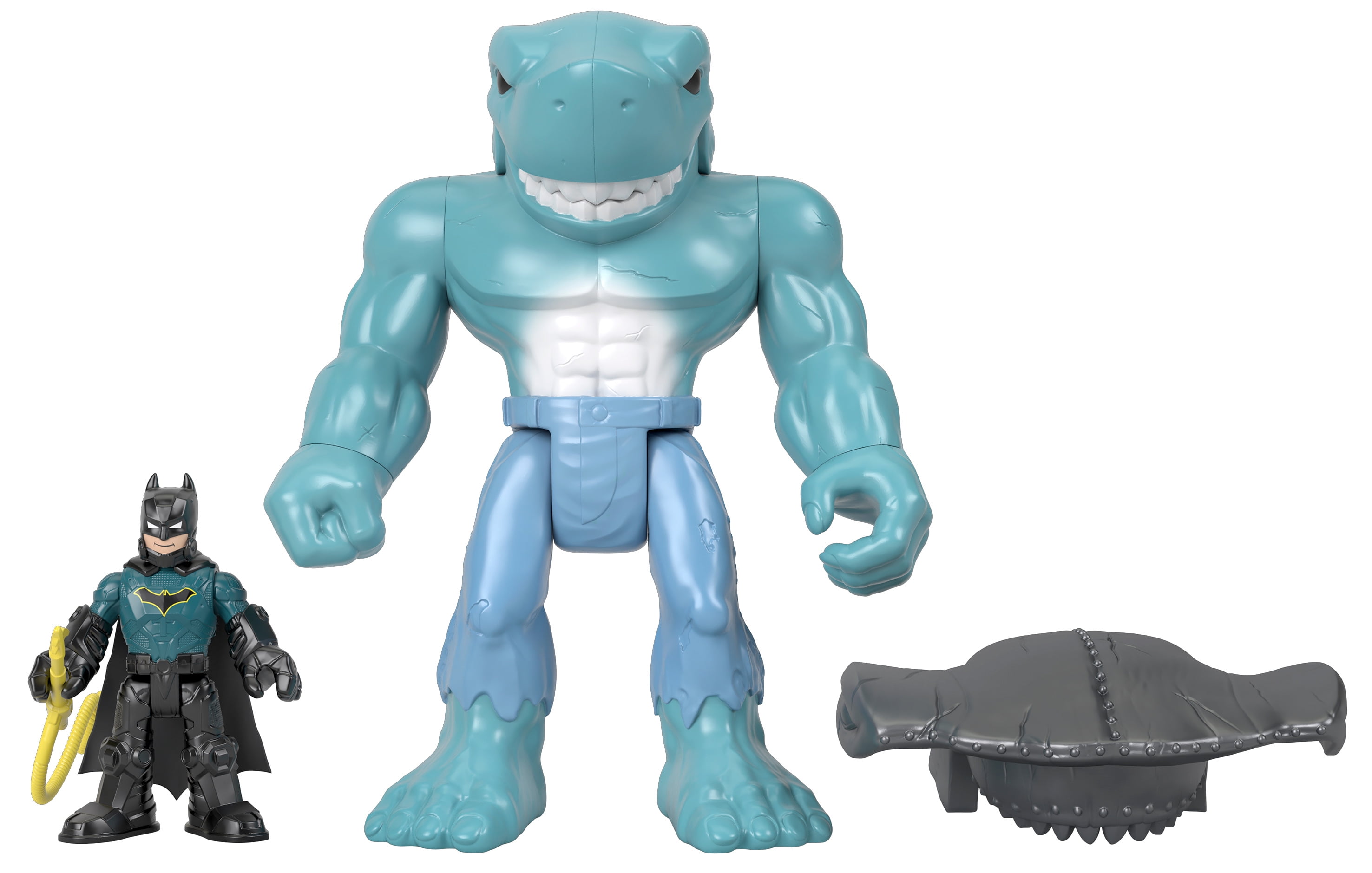 Imaginext DC Super Friends Batman & King Shark Action Figure Set, Ages ...