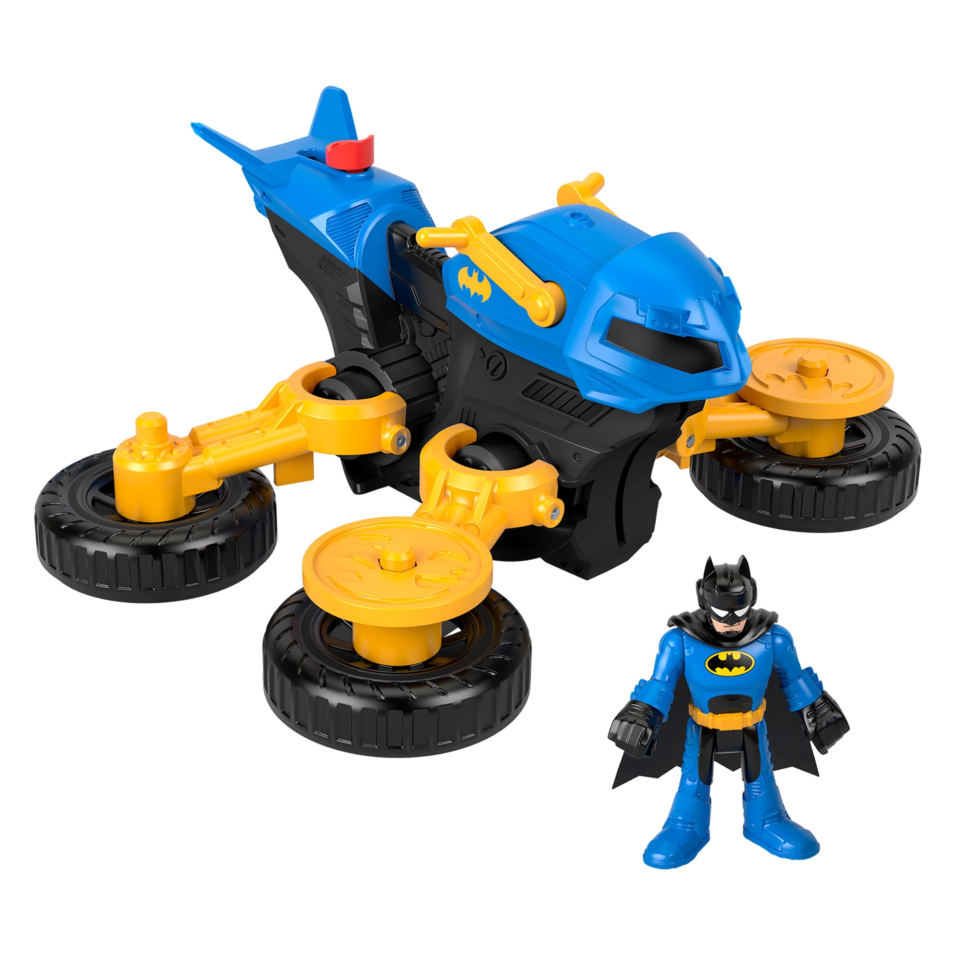 Imaginext DC Super Friends Batman Toy Figure & Transforming Batcycle ...