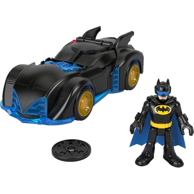 Imaginext DC Super Friends Shake & Spin Batmobile and Batman Figure Set ...