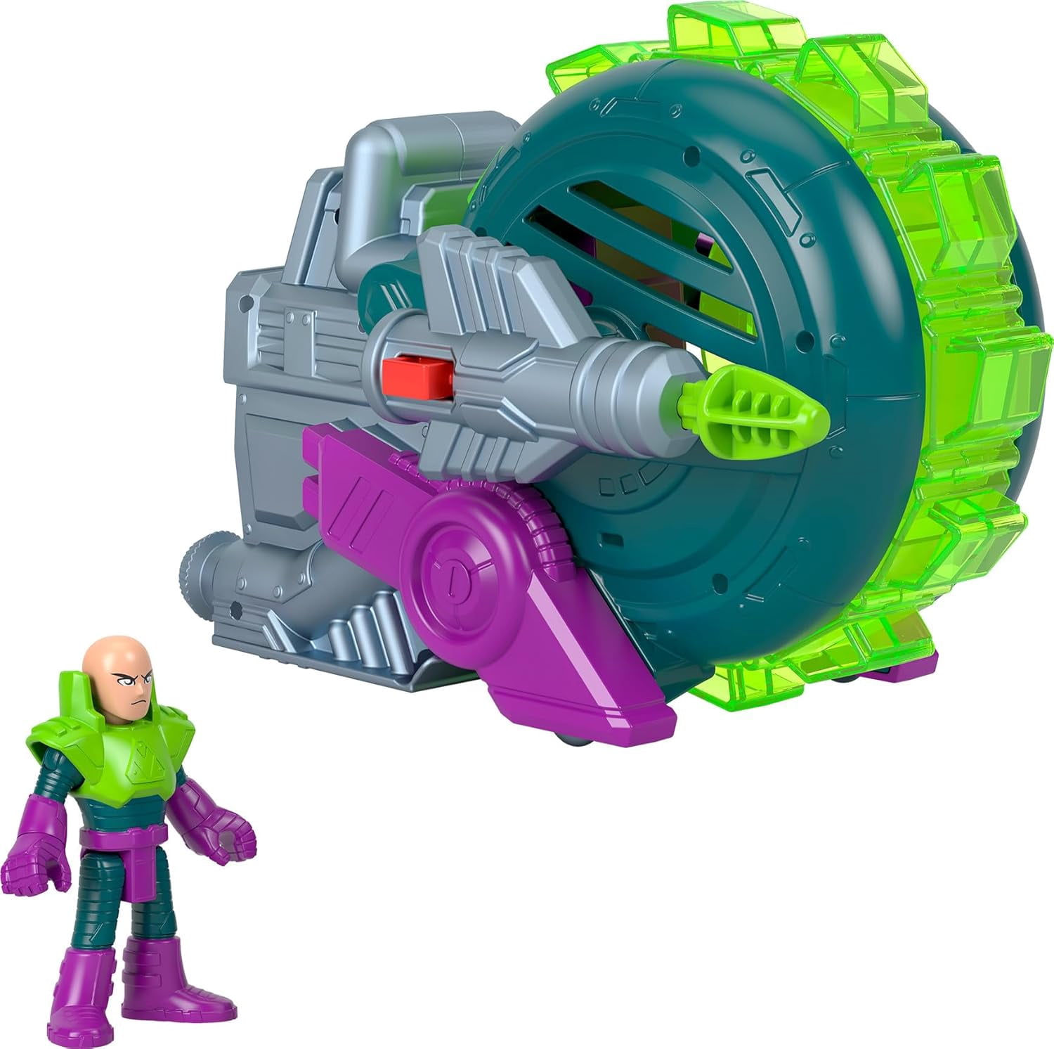 Imaginext DC Super Friends Toy Lex Luthor Spinning Saw Vehicle & Figure ...