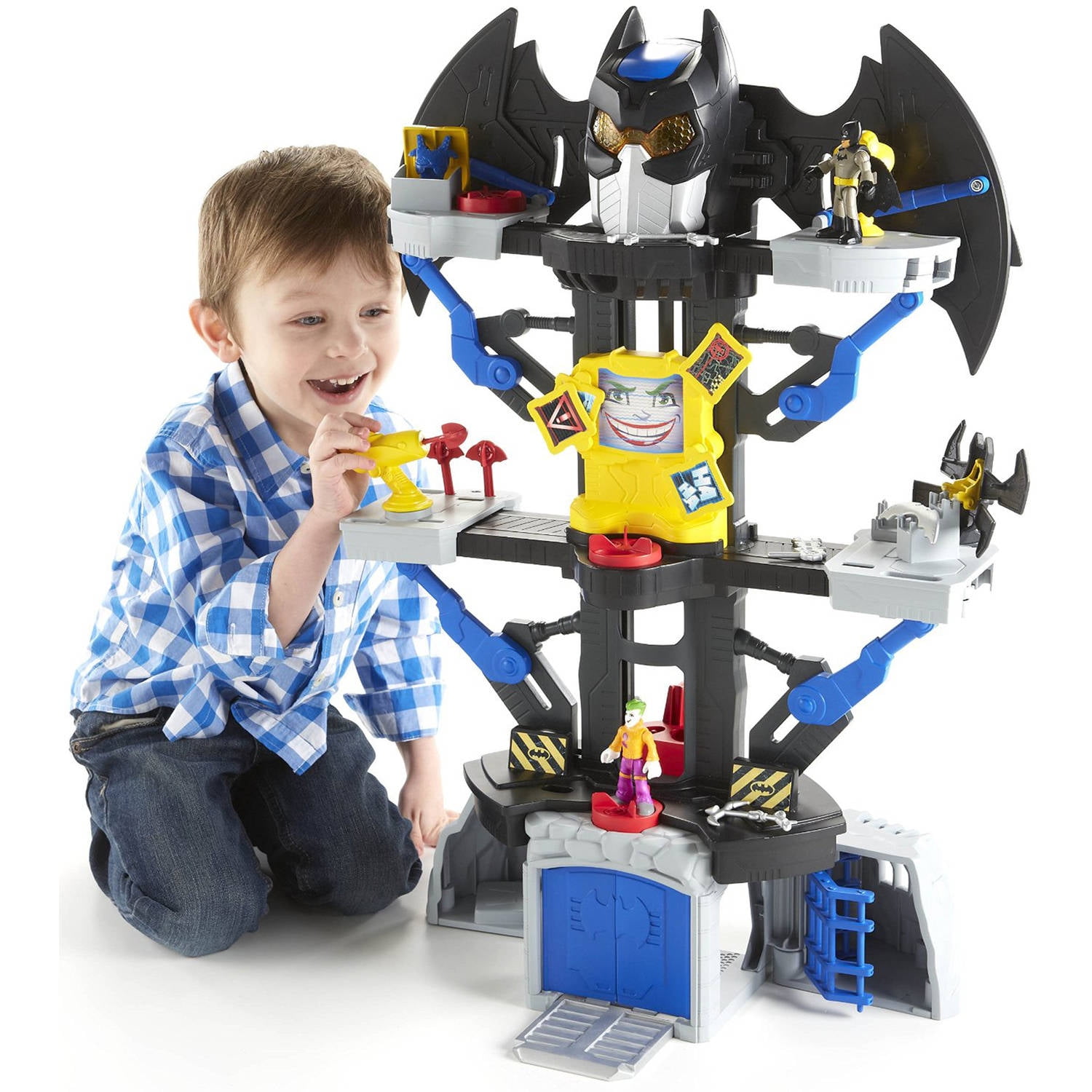 Imaginext Batman Superhero Playset: DC Super Friends Transforming ...