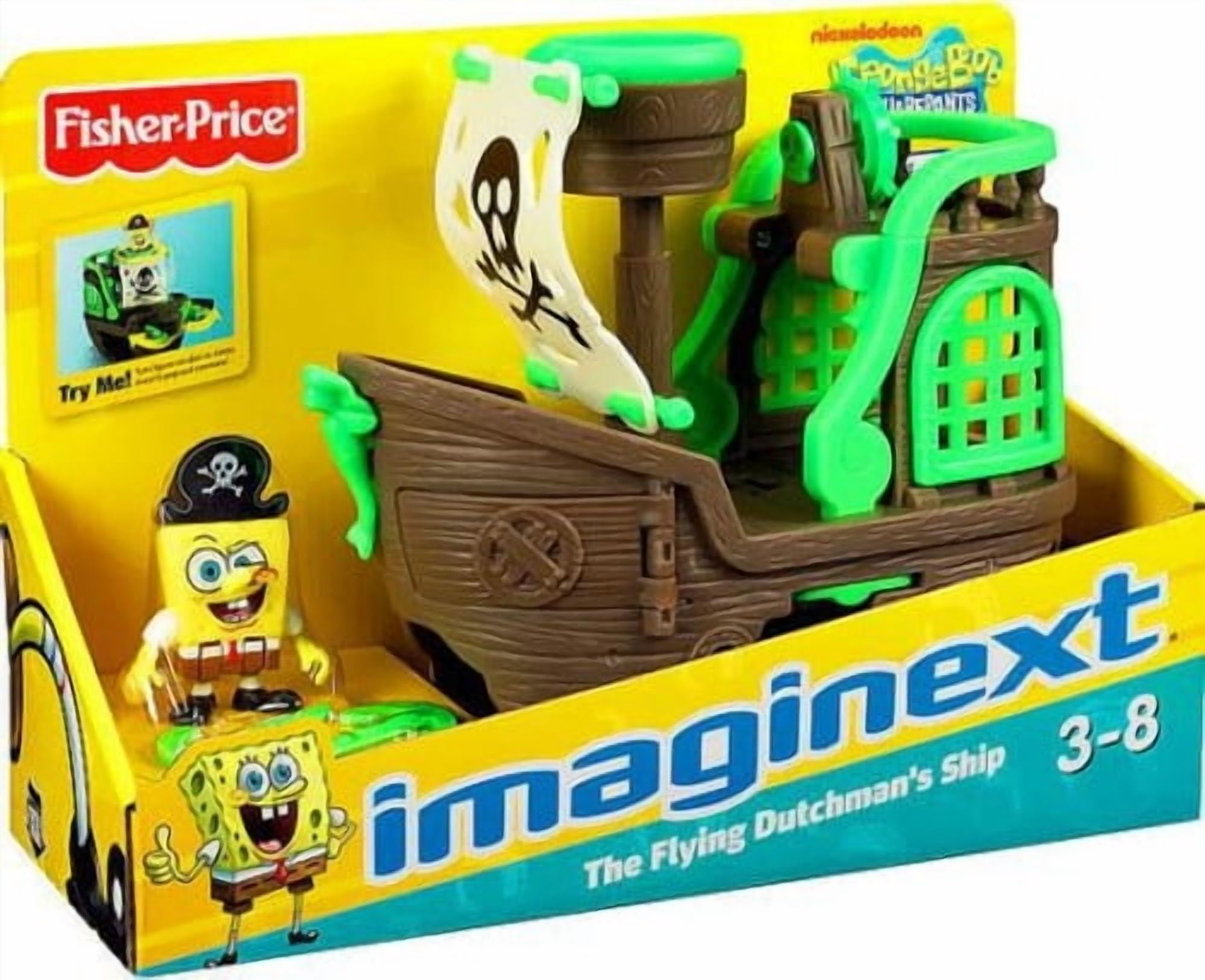 Imaginext Spongebob Squarepants The Flying Dutchman's Ship Fisher-Price ...