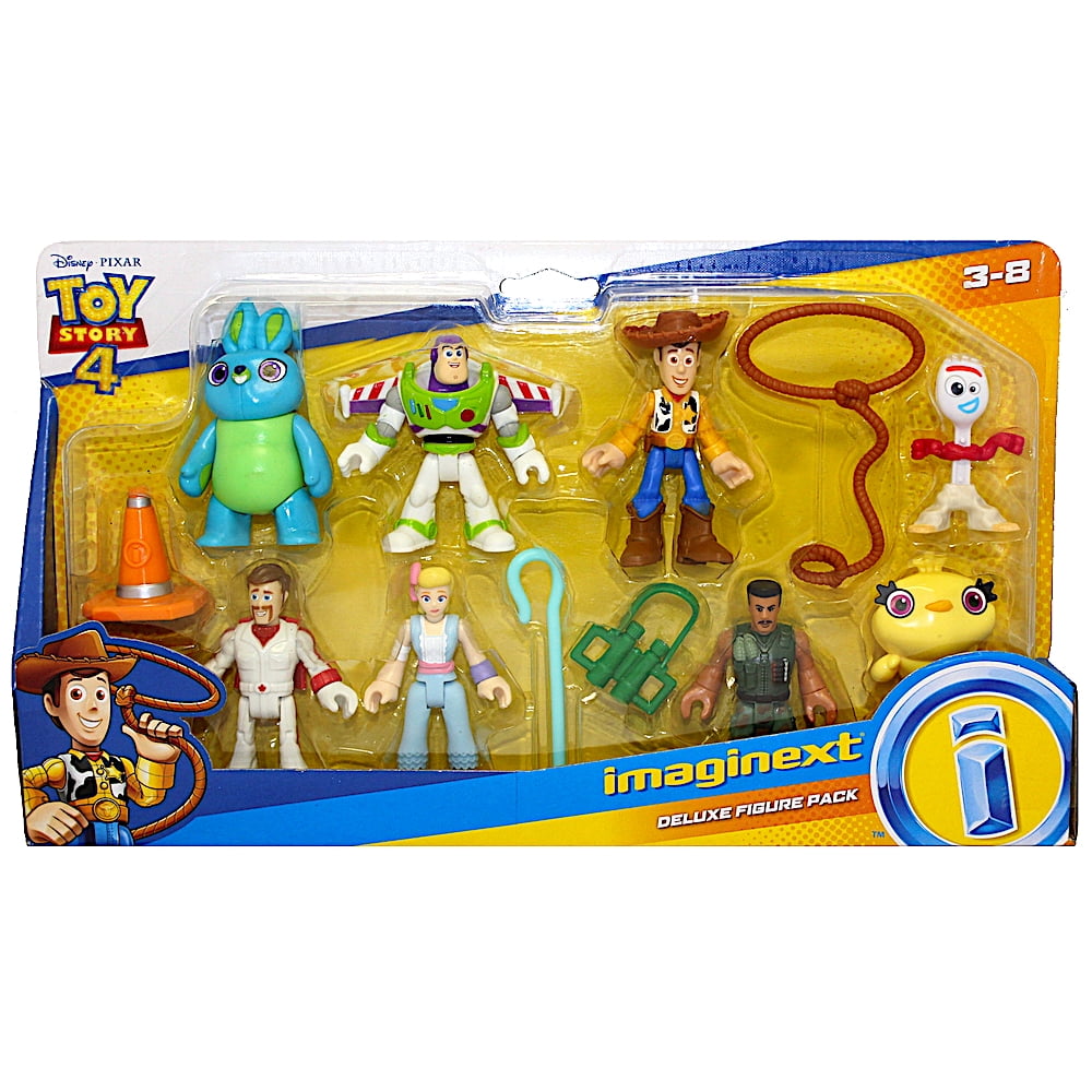 Imaginext Toy Story Deluxe Figure Pack of 8 Figures 2.5" with Forky - Walmart.com
