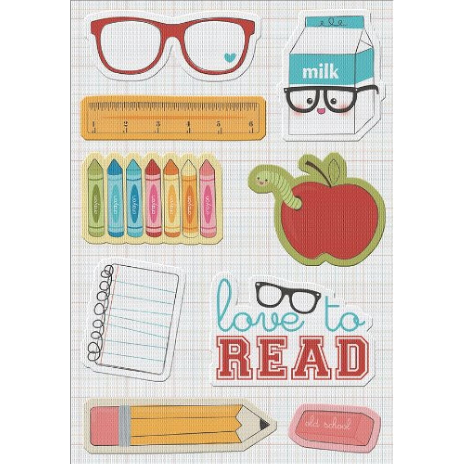 Imaginisce - Geek is Chic Collection - Canvas Stickers - Study Buddies ...
