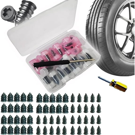 Imagnaryto Vacuum Tire Mending Nail, Plateaudoe 60pcs Tire Repair ...
