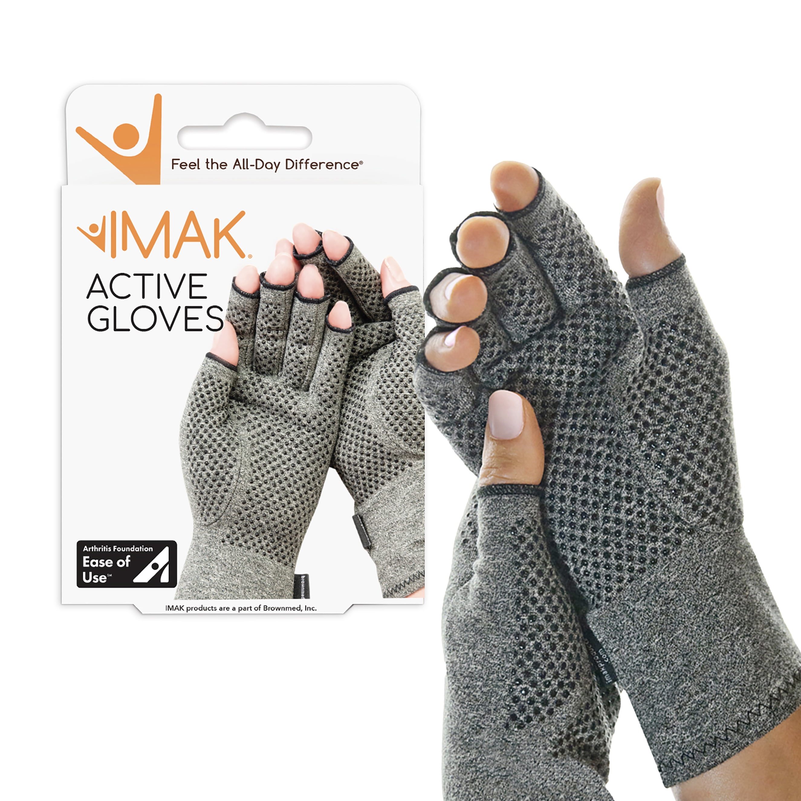 Brownmed IMAK Active Arthritis Pain Relief Compression Grip Gloves ...