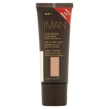 IMAN Cosmetics Luxury Concealing Foundation, Medium Deep Skin, Clay 5 ...