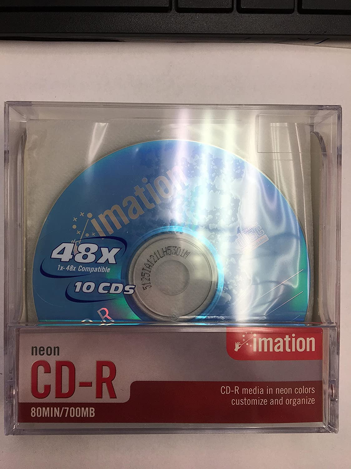 Imation Neon CD-R 10 Pack: 48X, 700MB, 80min - Walmart.com