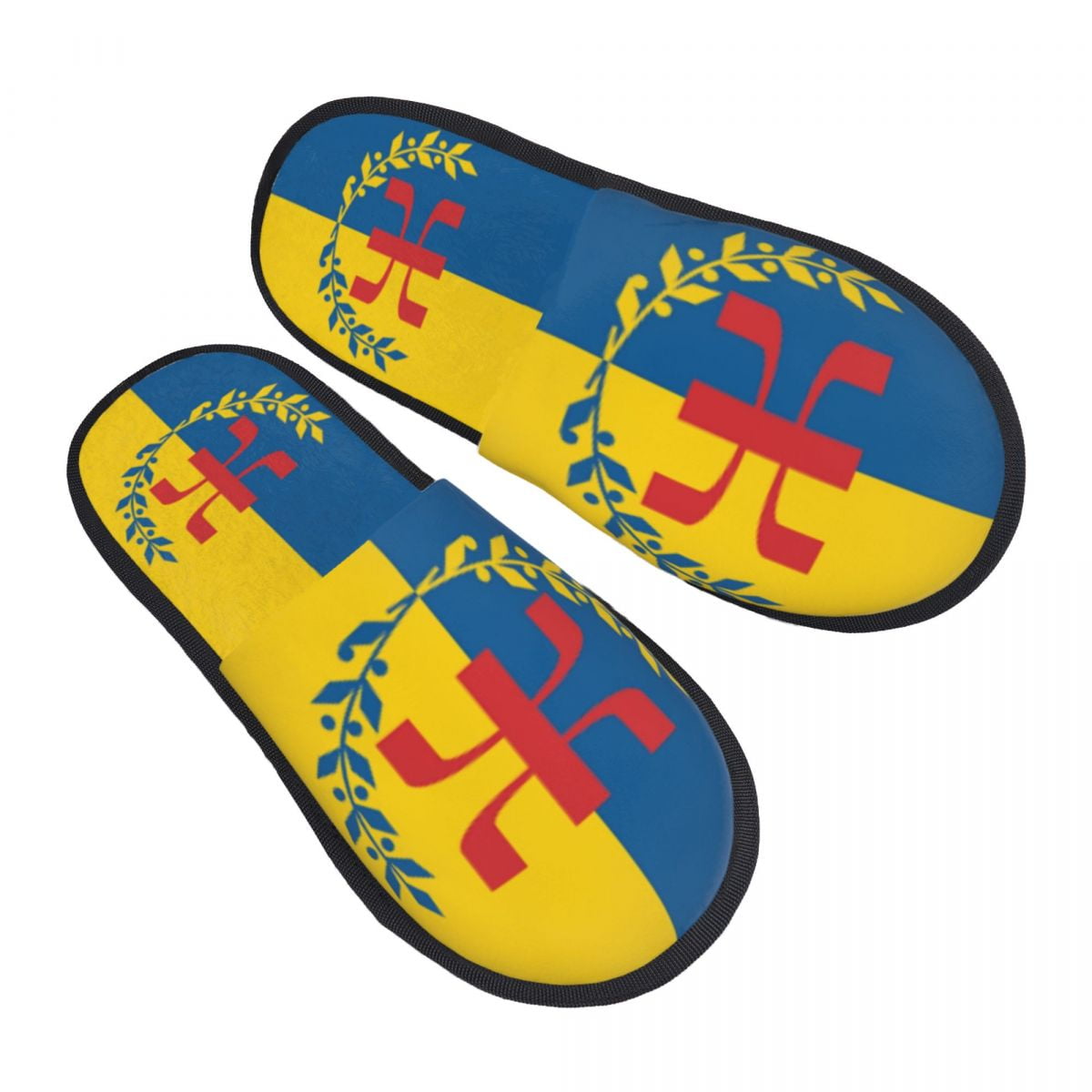 Imazighen World Flag Amazigh Alphabet Tifinagh Memory Foam Slippers ...