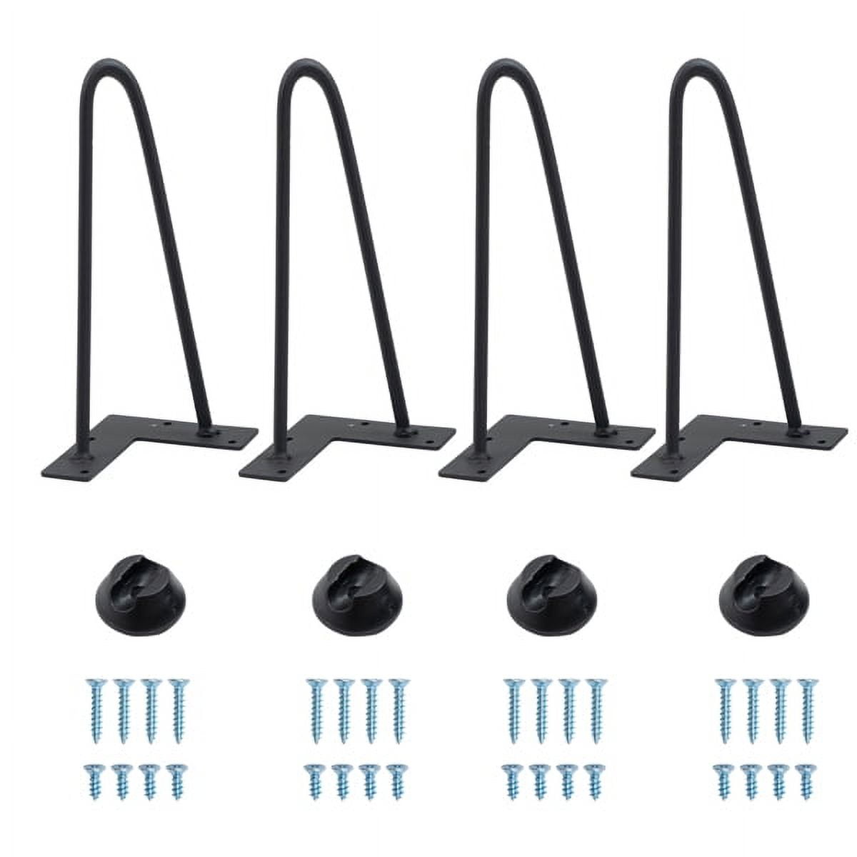 Imerelez 12" Hairpin Furniture Legs Heavy Duty Solid Steel Table Legs ...