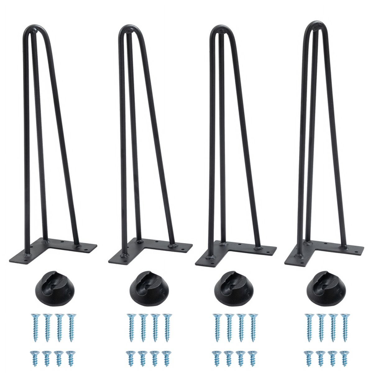 Imerelez 16" Hairpin Furniture Legs Heavy Duty Solid Steel Table Legs ...