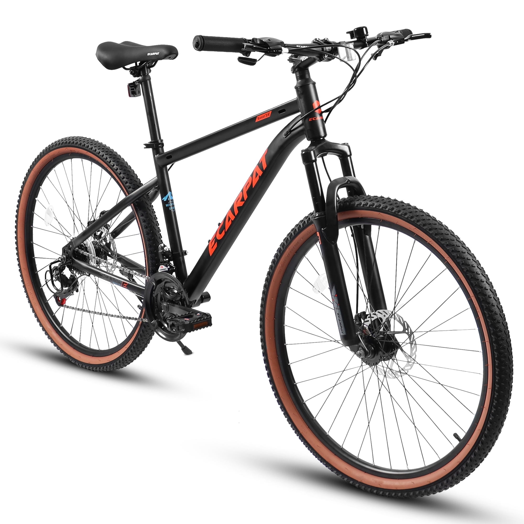 Imerelez Mountain Bike - 24 Inch Wheels, 21-Speed Men's Women's Trail ...