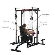 RitFit M1-C Power Cage with Cable Crossover System, 1600 LBS Capacity ...