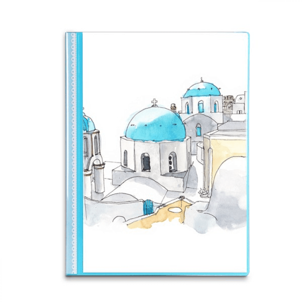 Imerovigli Village in Santorini Greece Book Sheet Protectors Portfolio ...