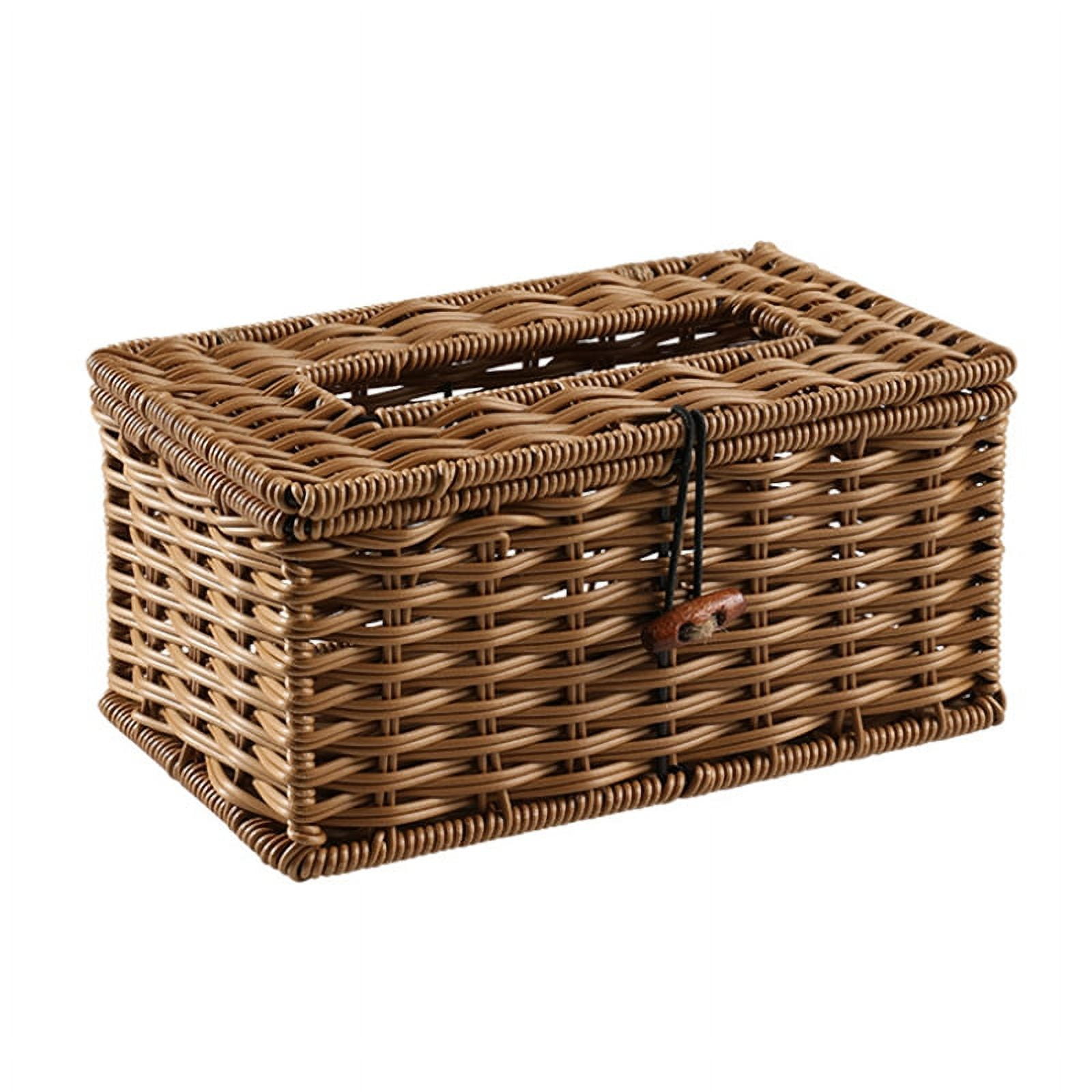 Imitated Rattan Draw Box Tissue Box Elegant Home Decoration Handmade ...