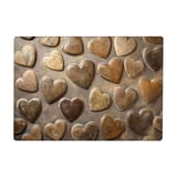 Imitation 3D Pebbles Welcome Mat Non-Slip Absorbent Doormat Decorative ...