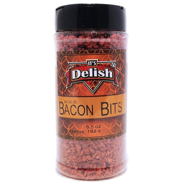Imitation Bacon Bits by Its Delish, 6.5 Oz. Medium Jar - Walmart.com