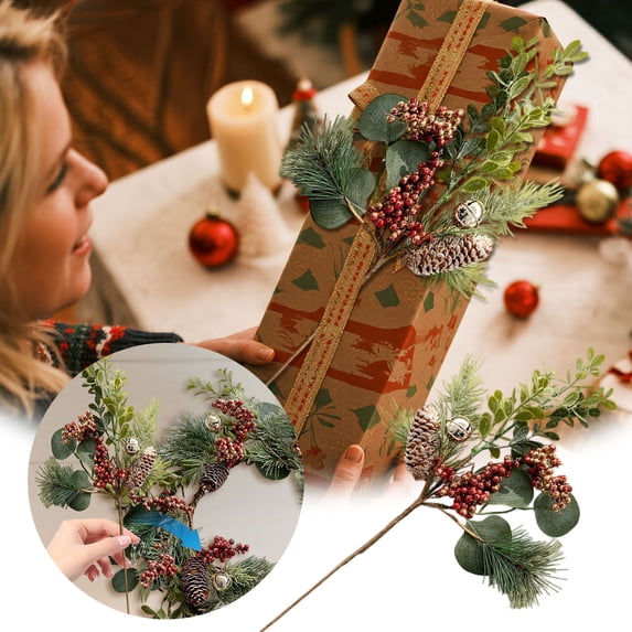 Imitation Branches Holiday Art Craft Garlands Metal Wreath Hanger ...
