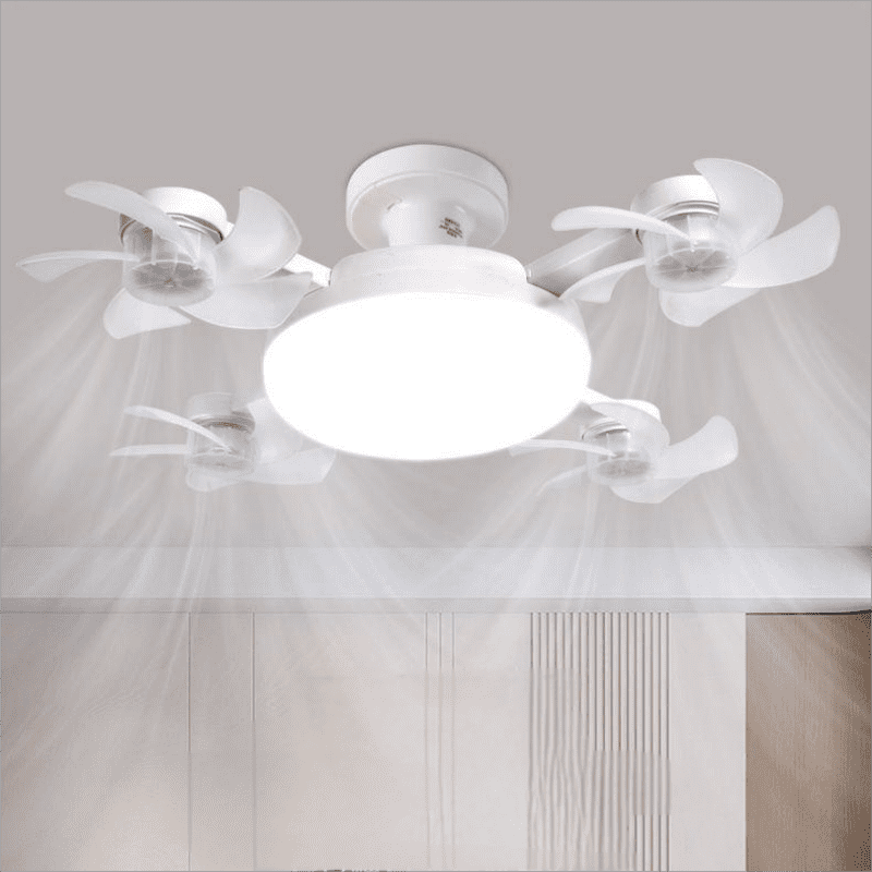 Imitation Drone Ceiling Fan with Light, 6000Lumen 3-Color Dimmable LED ...
