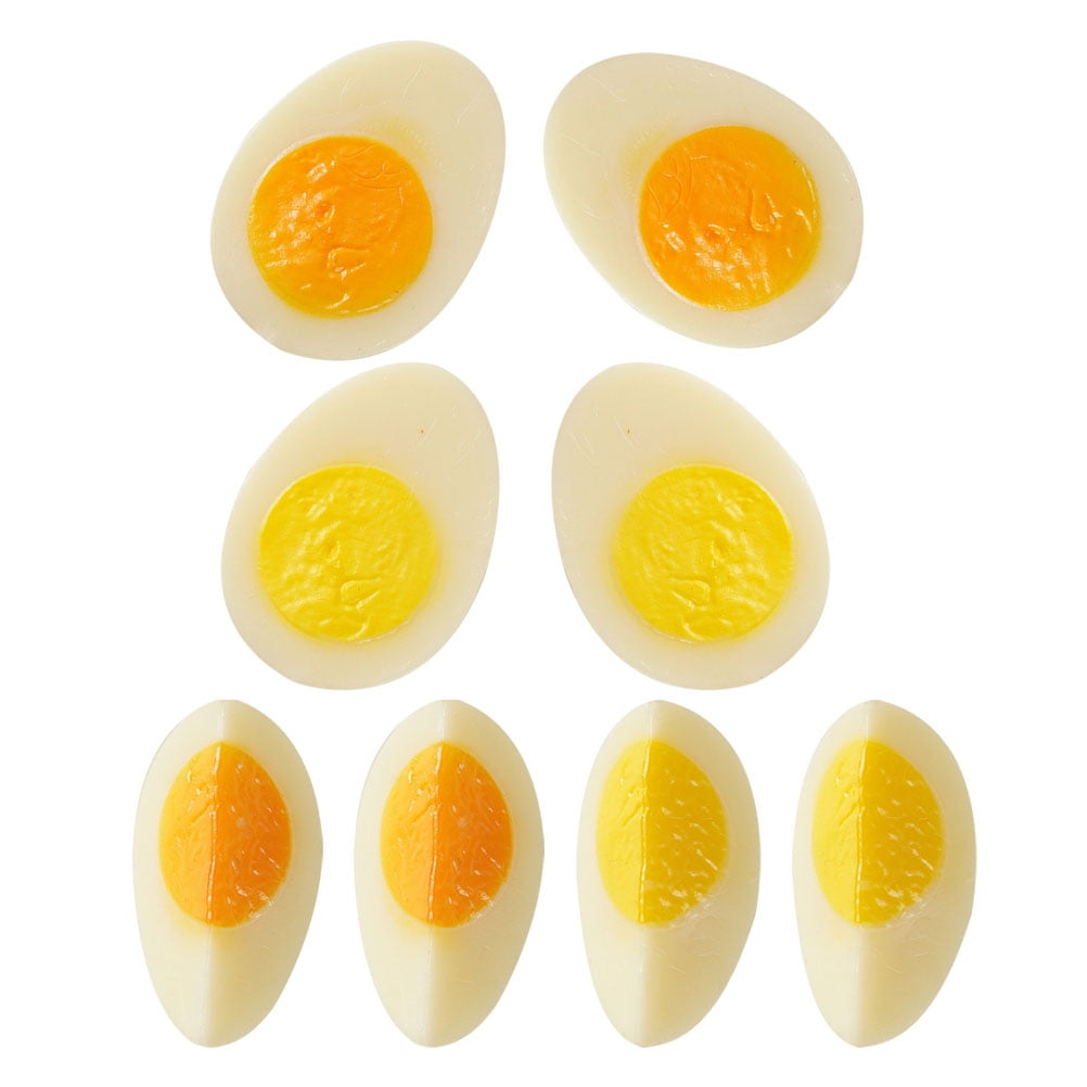 Imitation Eggs 8 Pcs Model for Kitchen Artificial Sliced Models Wedding ...