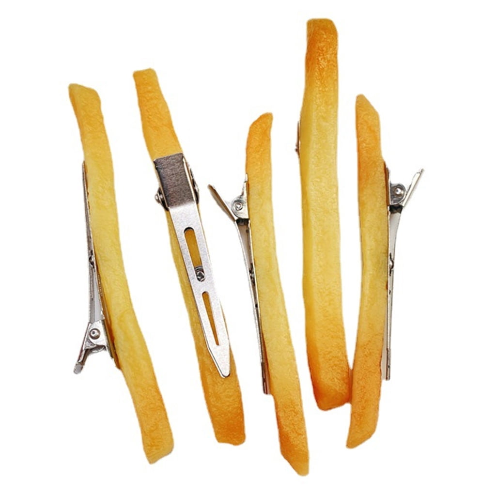Imitation Food Hairpins French Fries Hair Clip For Women Teens Themed ...