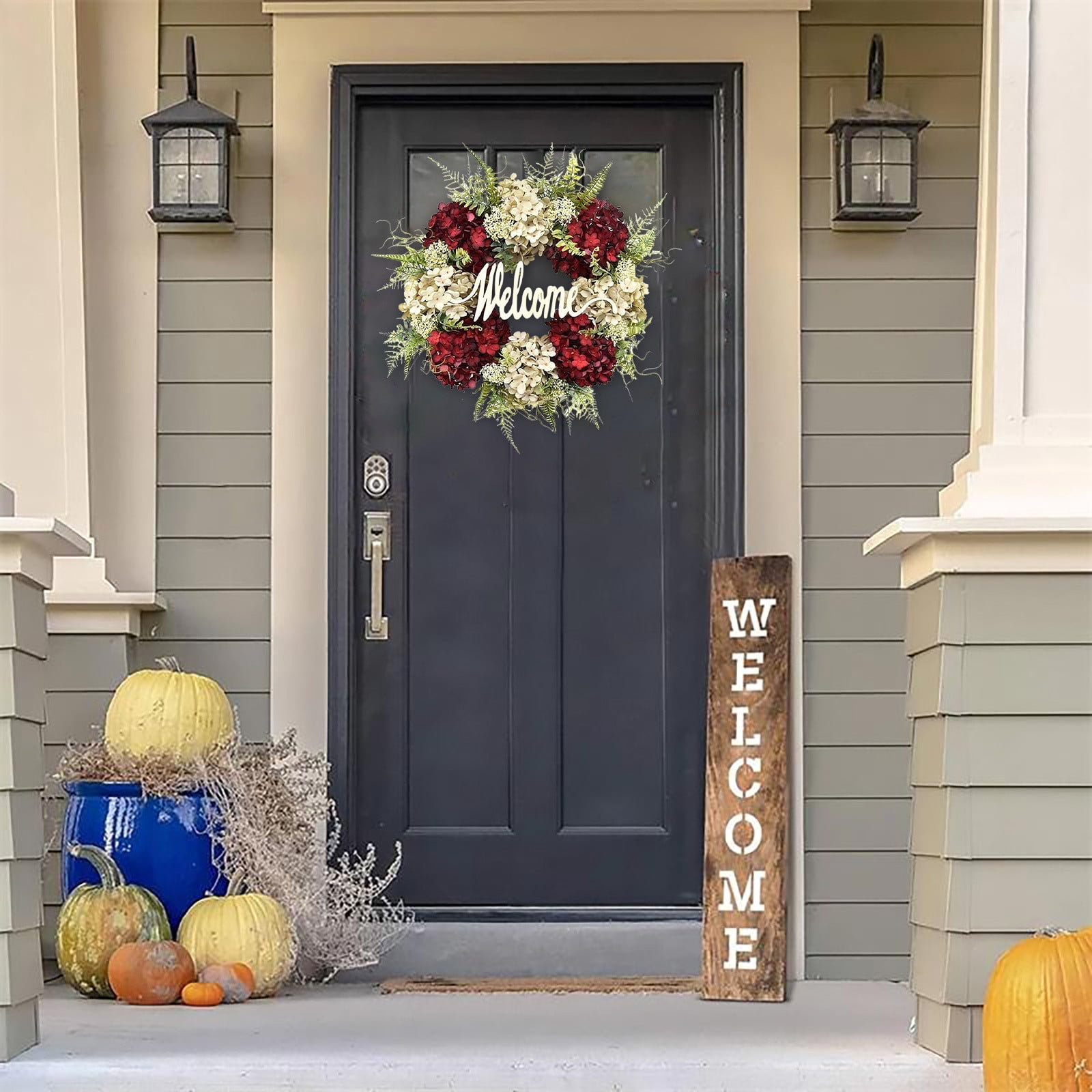Imitation Garland Door Decoration European And American Hydrangea ...