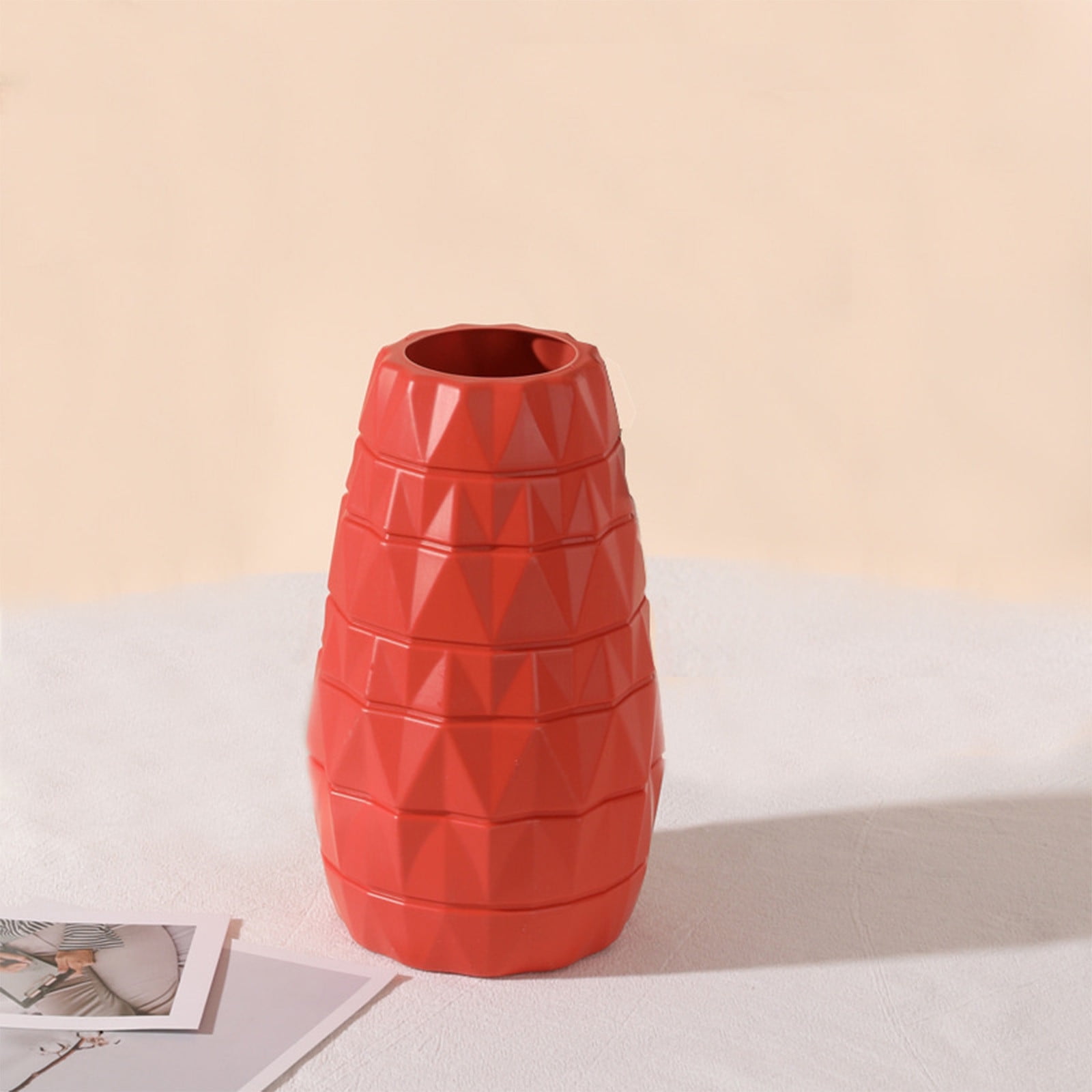 Imitation Glazed Flower Vase Plastic Living Room Flower Pot, Dried ...
