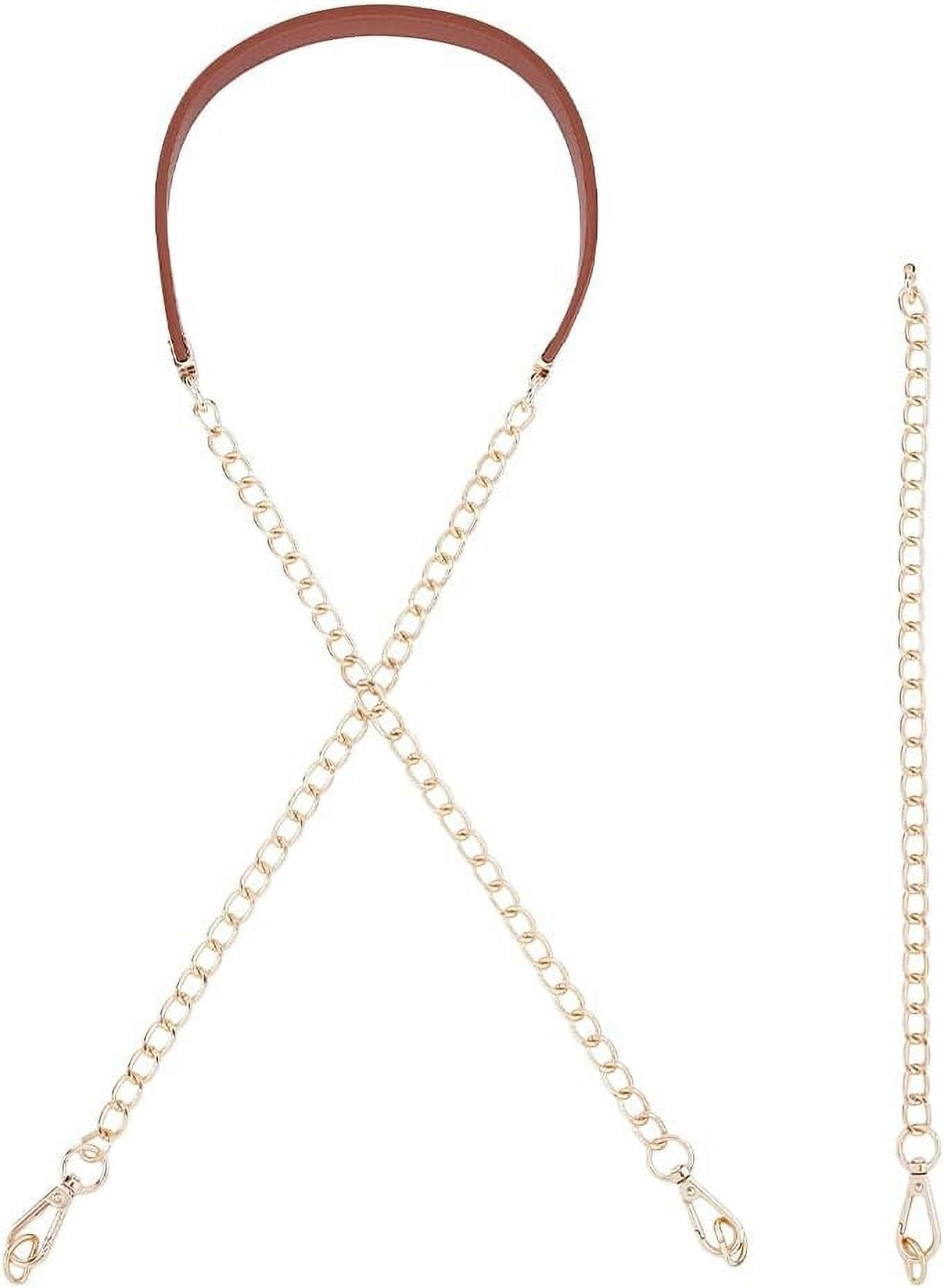 Imitation Leather Bag Strap Single Shoulder Belts with Curb Chain ...