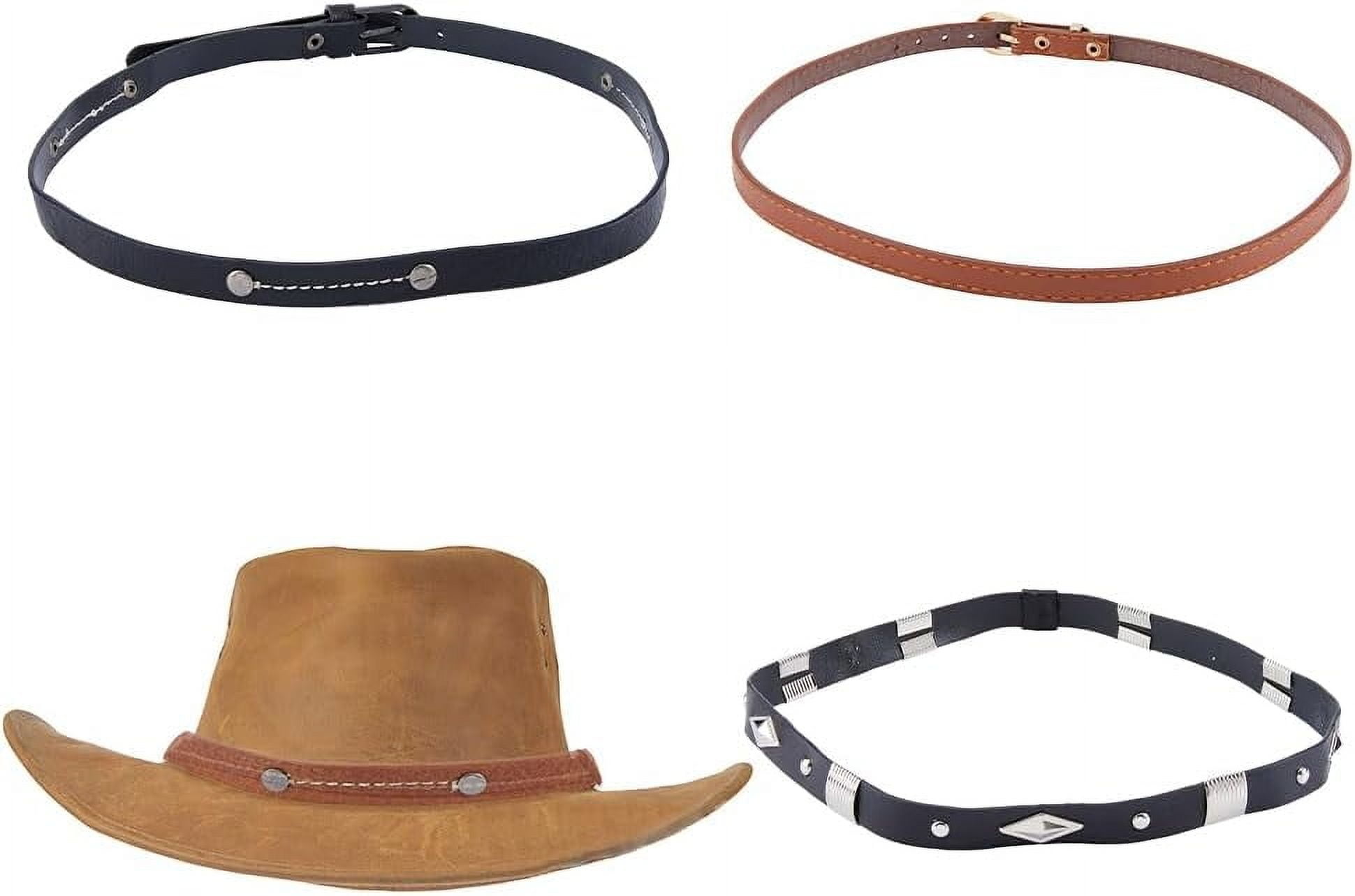 Imitation Leather Cowboy Hat Band Southwestern Ethnic Hat Belts Band ...