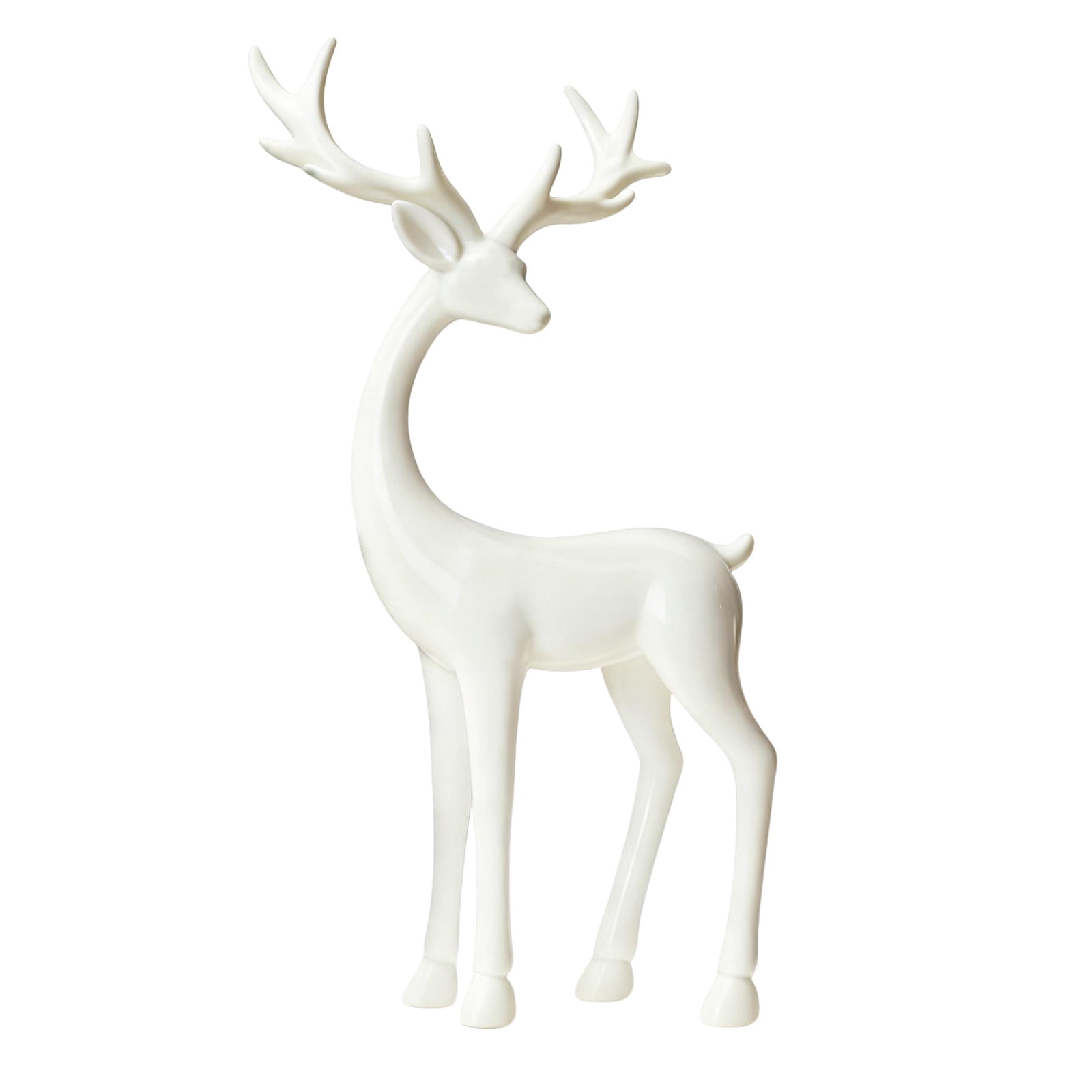 Imitation Metal Deer Statue | European Entryway Decor | Antique Finish ...