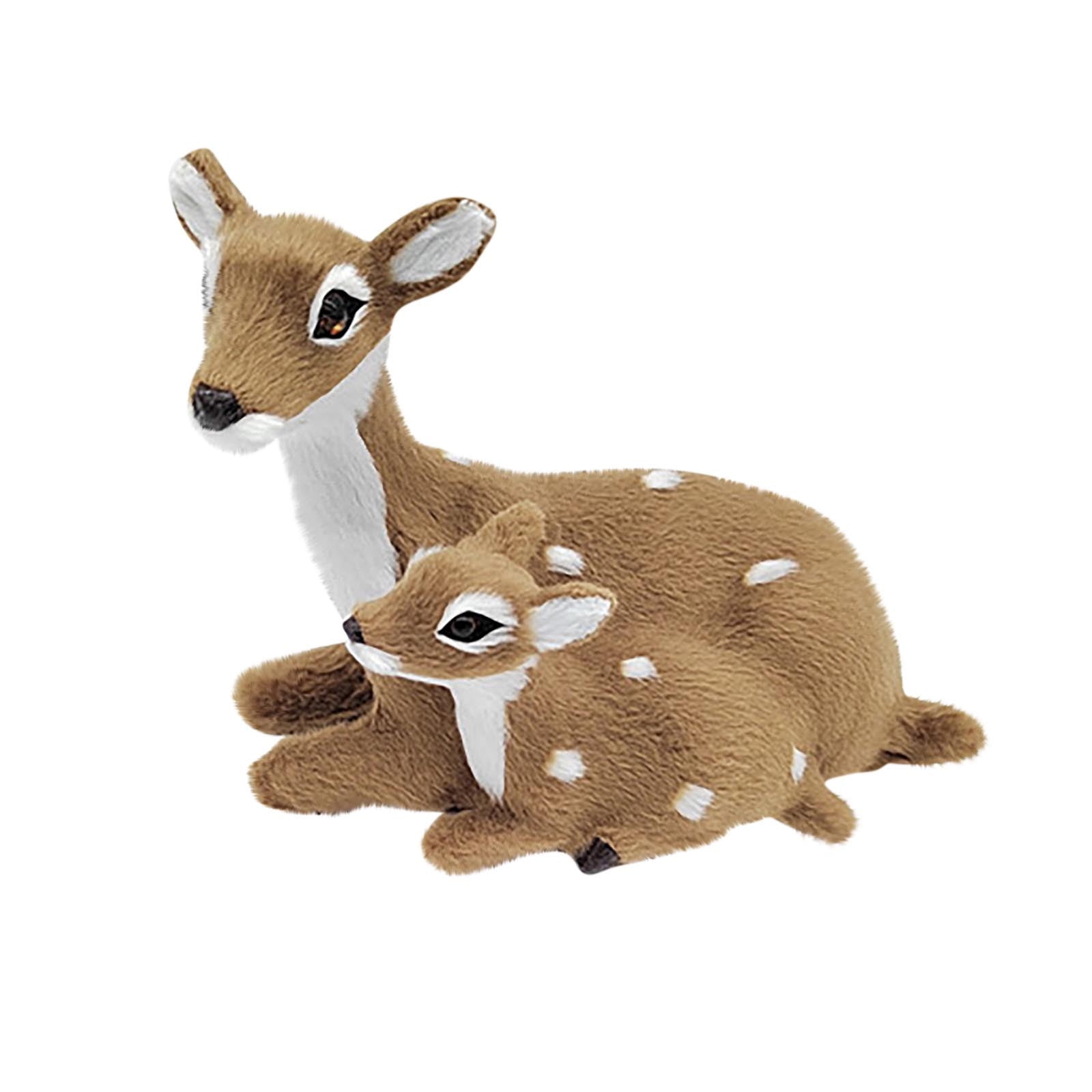 Imitation Mother and Child Deer Materials, Handicrafts, Plush Toys ...