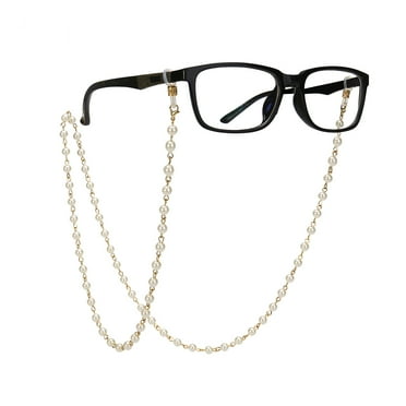 Women Glasses Chain Pearl Beads Lanyard Anti-slip Rope Cord Eyeglasses Sunglasses Necklace Strap ...