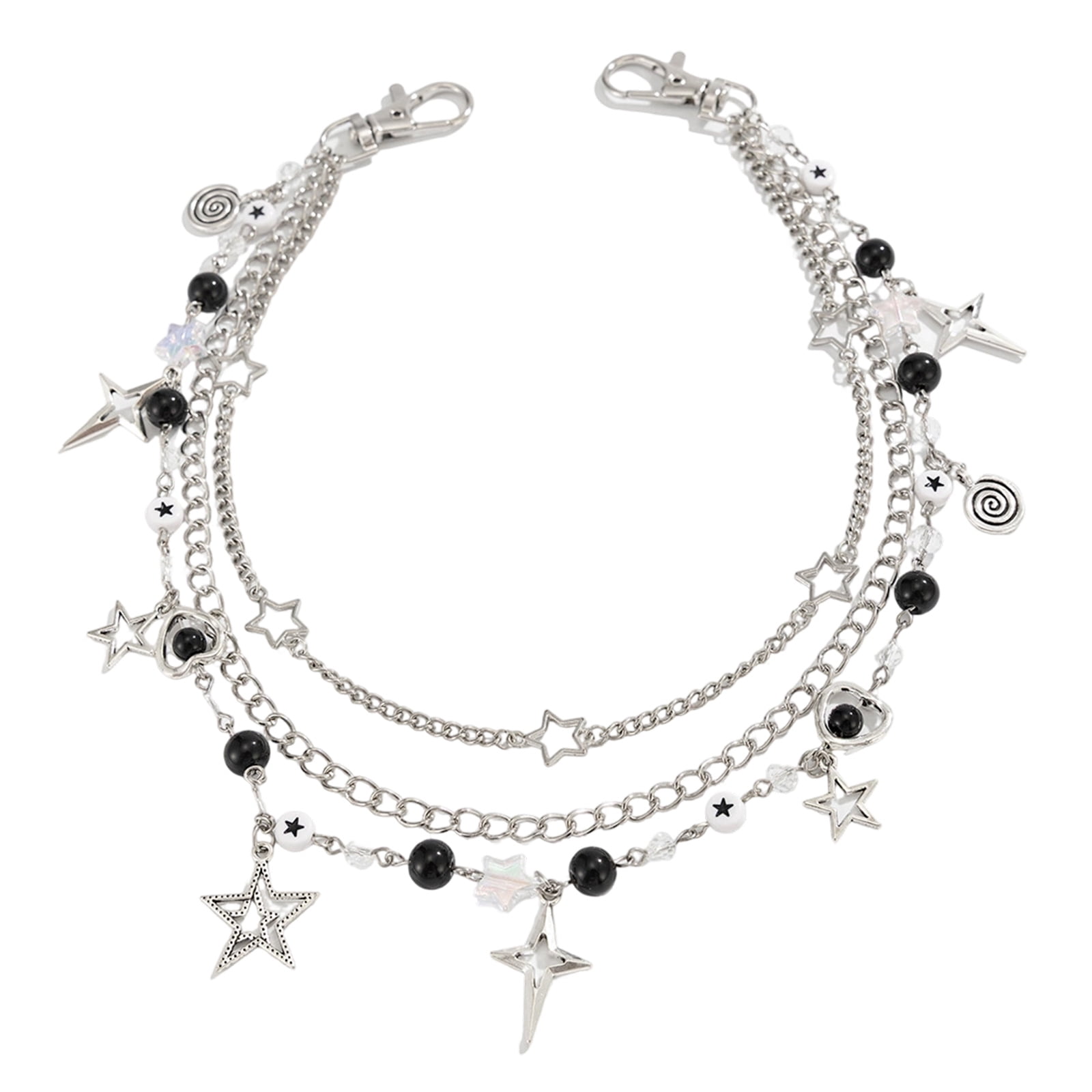 Imitation Pearls Glass Bead Iron Chain Jewelry Accessory For Pants ...