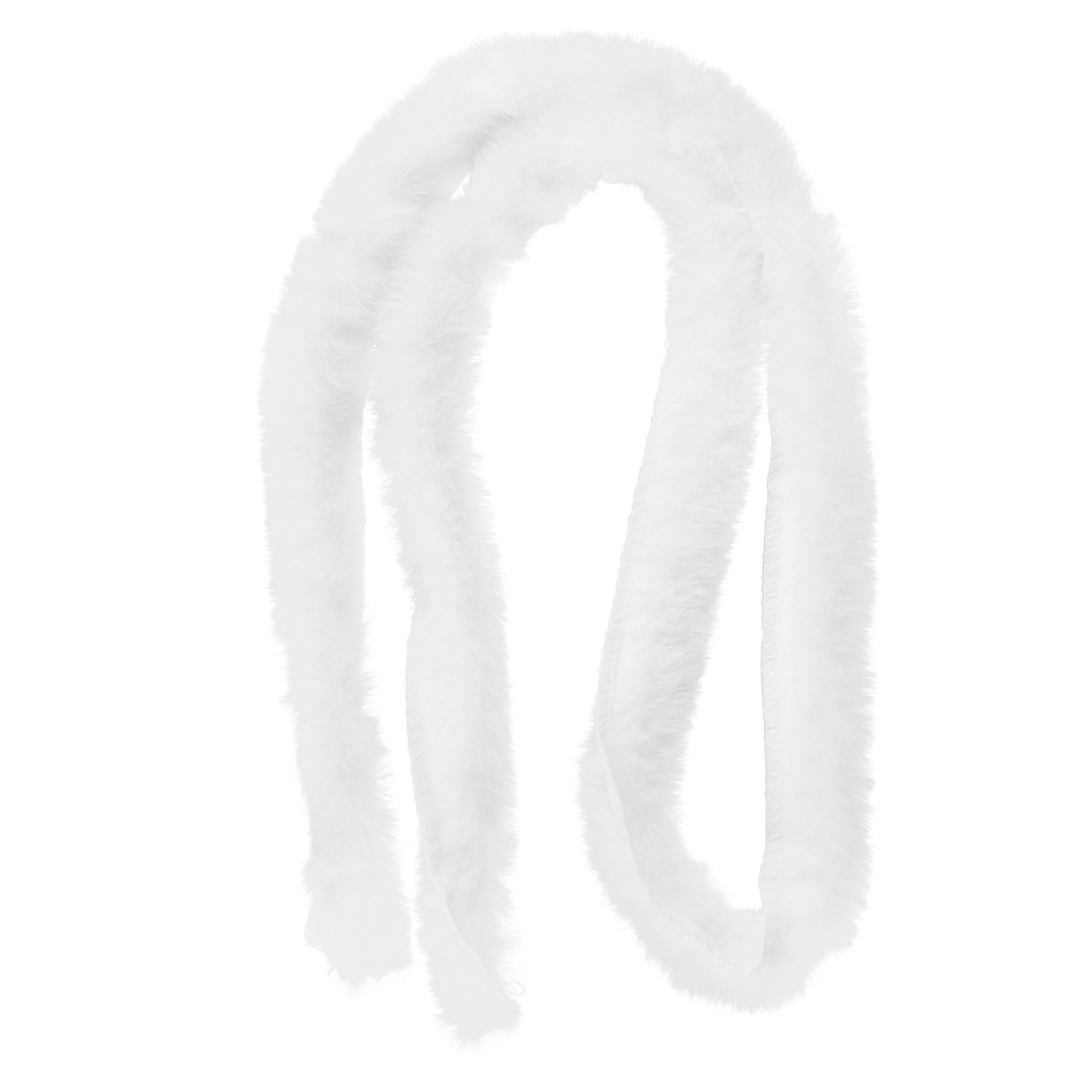 Imitation Rabbit Fur Clothing Strips Ribbon for Tops Fuzzy White ...