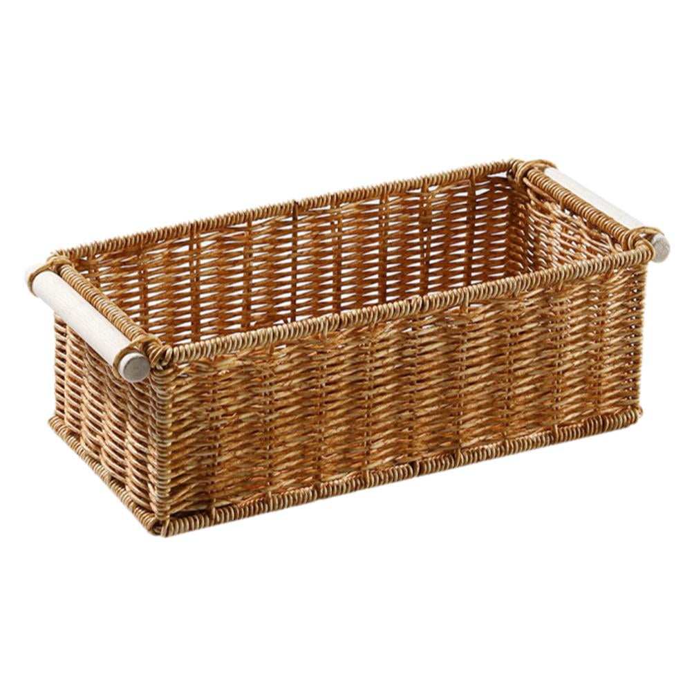 Imitation Rattan Basket,Handmade Woven Storage Baskets,Imitation Wicker ...