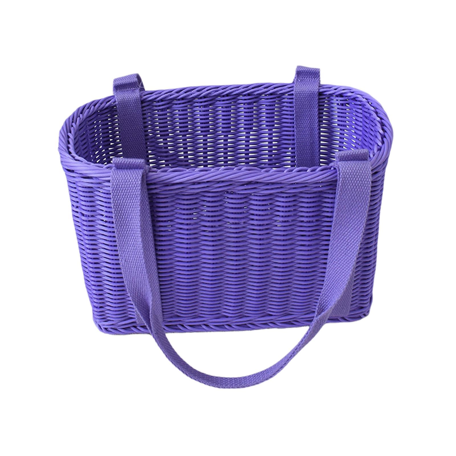 Imitation Rattan Basket Snack Bread Basket Storage Bag Nesting Basket ...