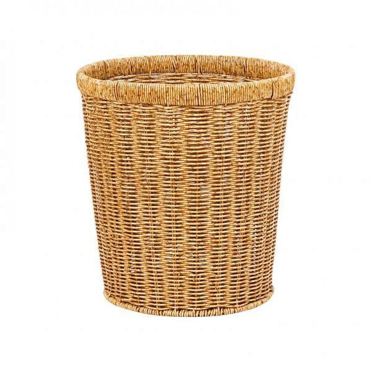 Imitation Rattan Basket Sundries Storage Basket Round Multipurpose ...