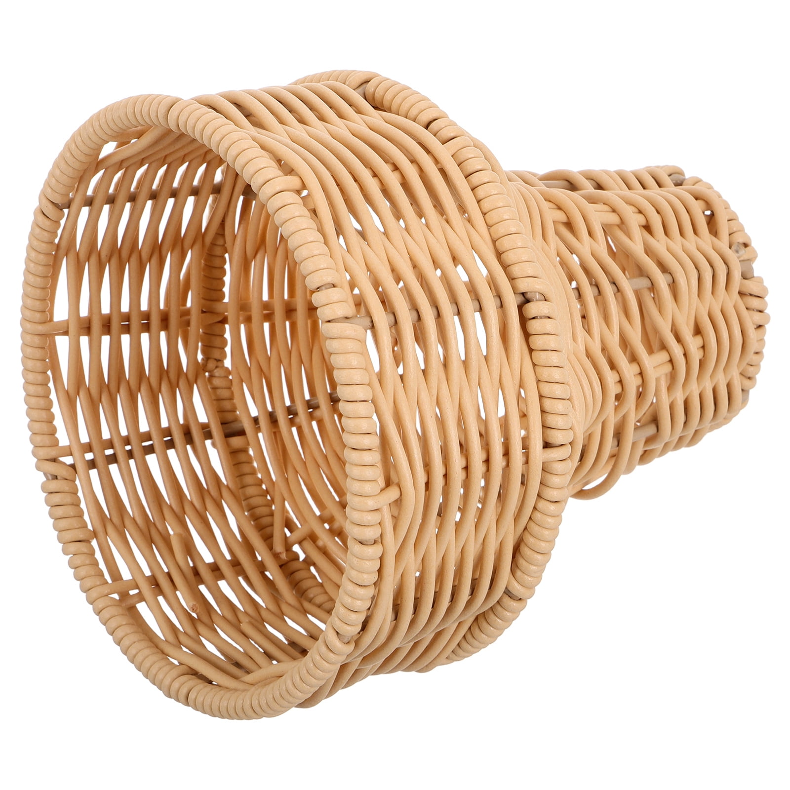 Imitation Rattan Flower Basket Wicker Candy Basket Willow Rattan Basket ...