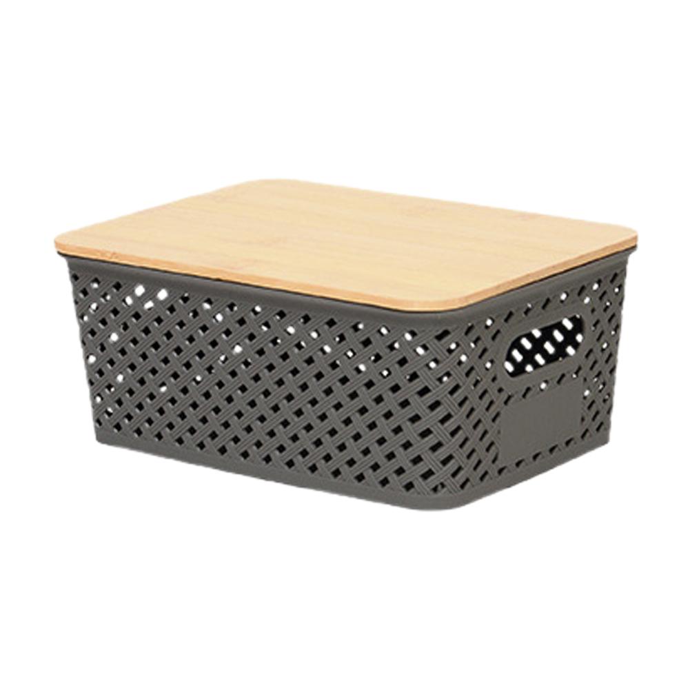 Imitation Rattan Storage Box Plastic Basket Handwoven Display Boxes GX ...