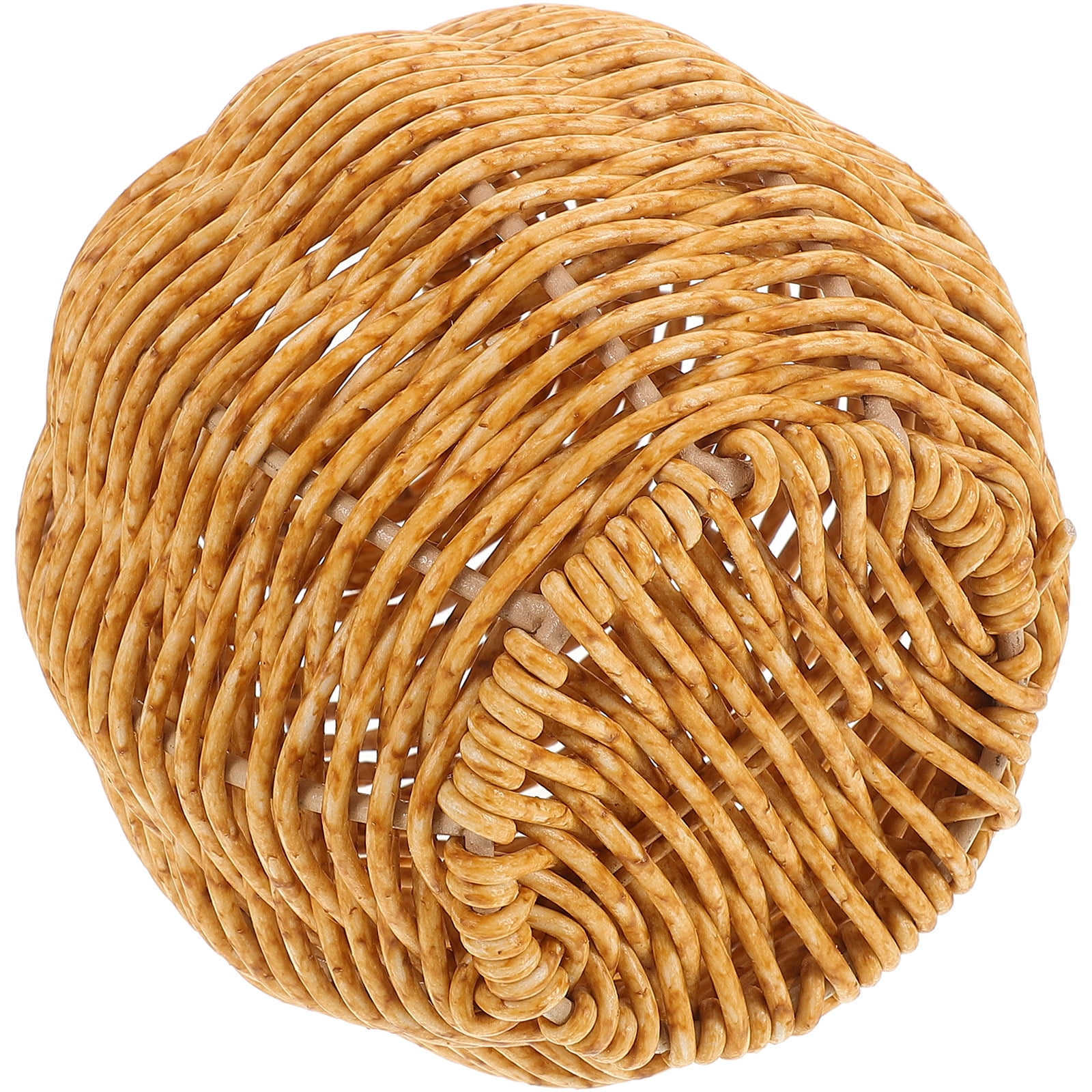 Imitation Rattan Vase Retro Decor Dried Flower Vase Woven Flower Pot ...