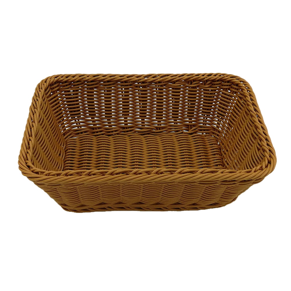 FONDOTIN Brown Woven Storage Basket for Family Dining Table - Walmart.com