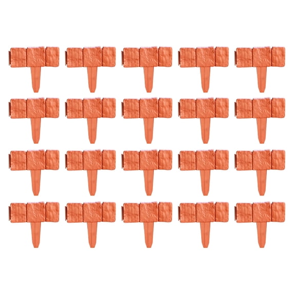 Imitation Stone Garden Fence Plastic Retaining Edging Border Grey ...